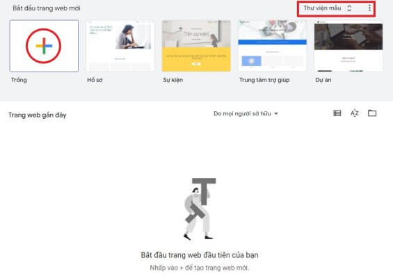 Hướng dẫn thiết kế web bằng google site chi tiết từ A-Z